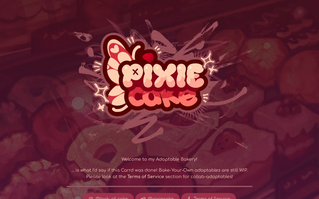 pixie cake's bakery!